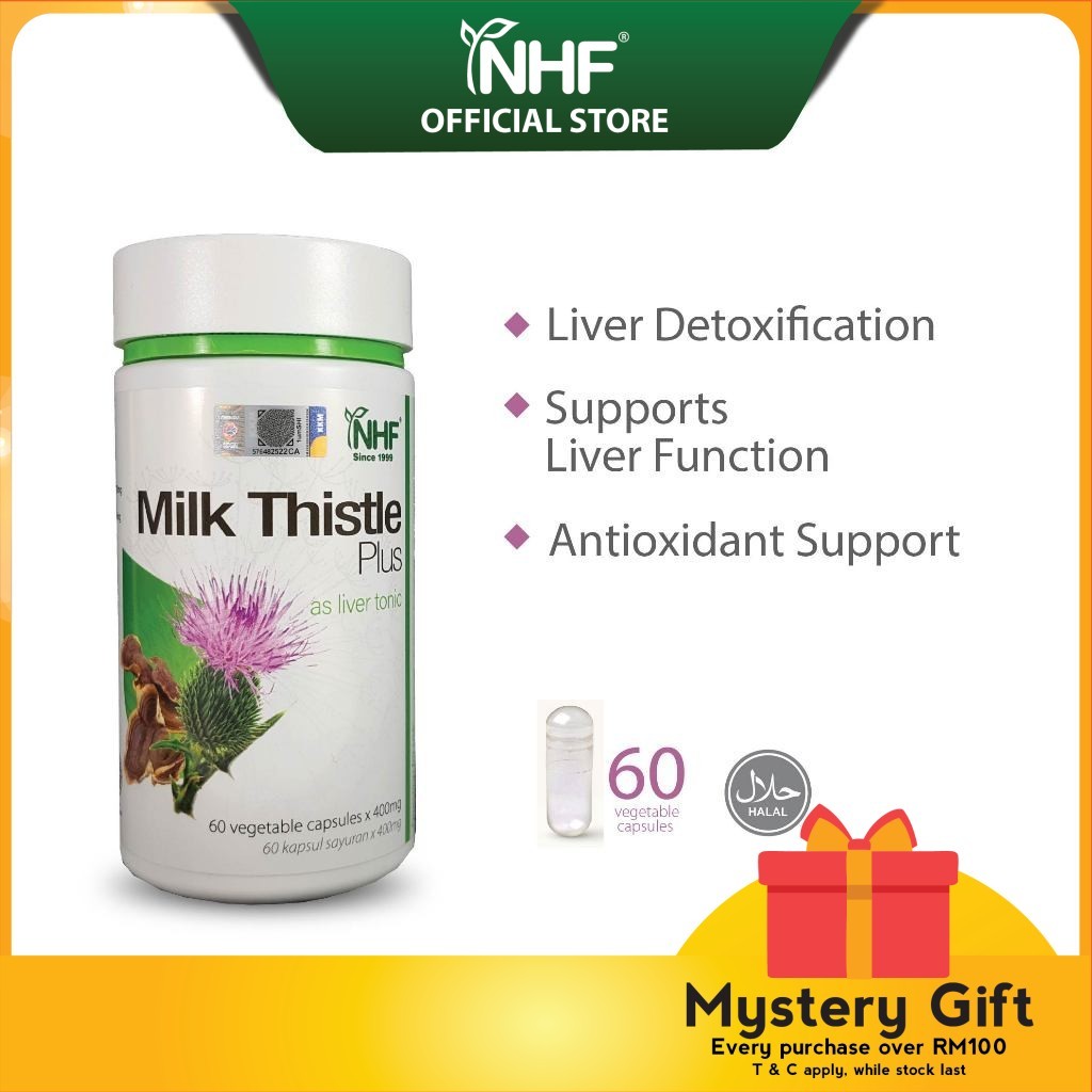 NHF Milk Thistle Plus 60 Capsules | Liver Detox & Wellness Support ...
