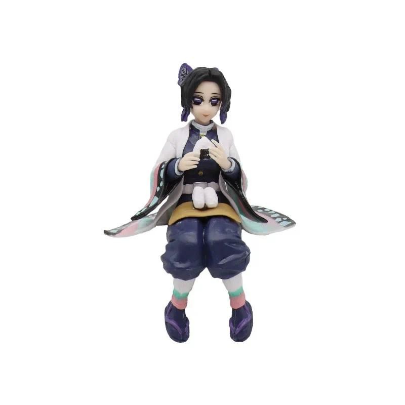 Anime Demon Slayer Sit Eating Rice Action Figure All Style Tanjirou ...