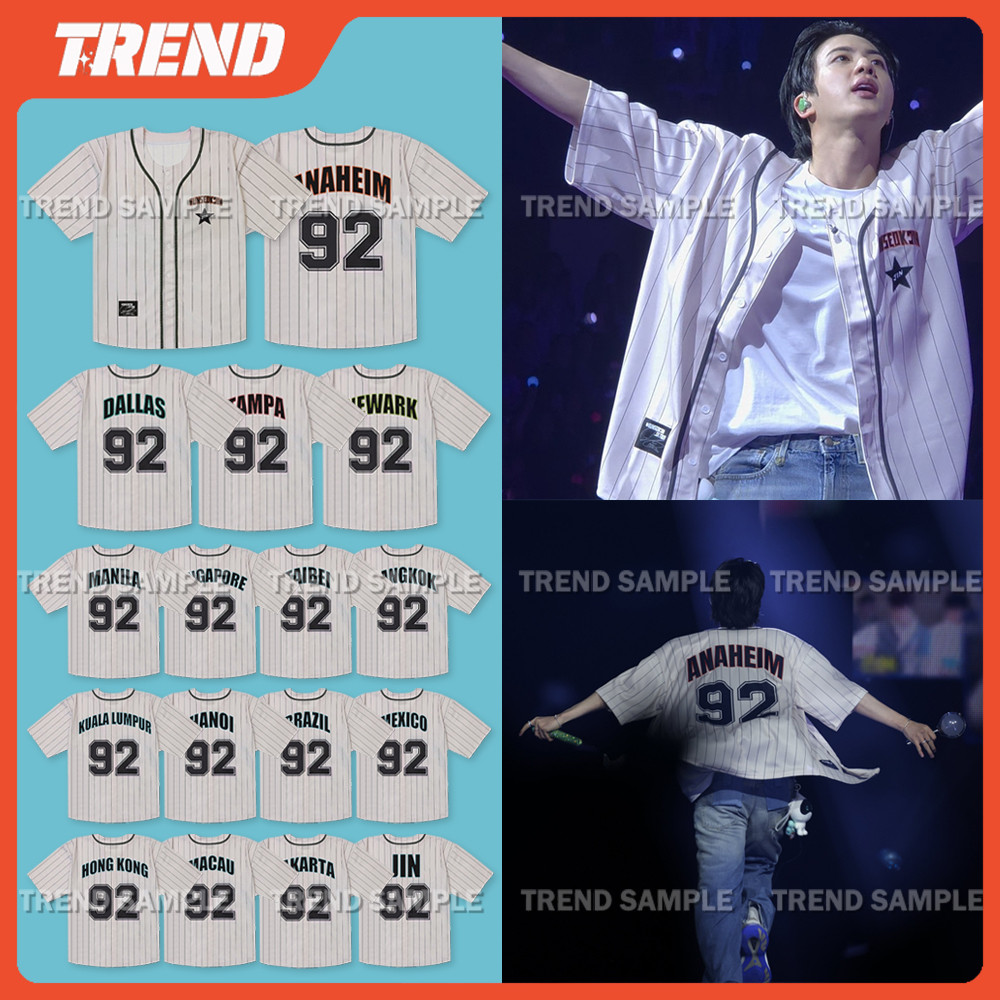 KPOP 2025 BANGTAN JIN RUNSEOKJIN_EP TOUR Merch Jerseys Uniform Unisex ...