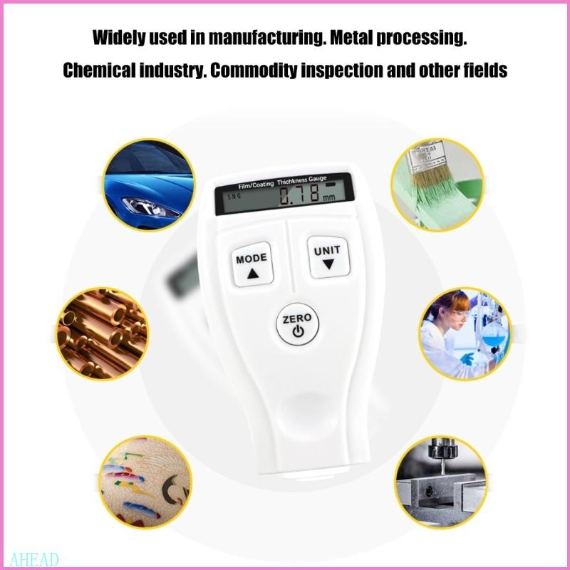 Ahead Car Digital Painting Detector Meter Mini LCD Coating Thickness ...