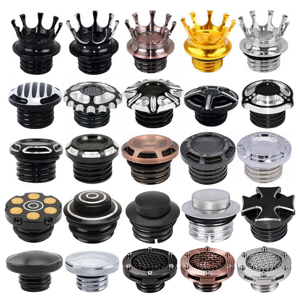 Motorcycle Universal Clockwise Tank Cover Fuel Oil Gas Cap For Harley ...