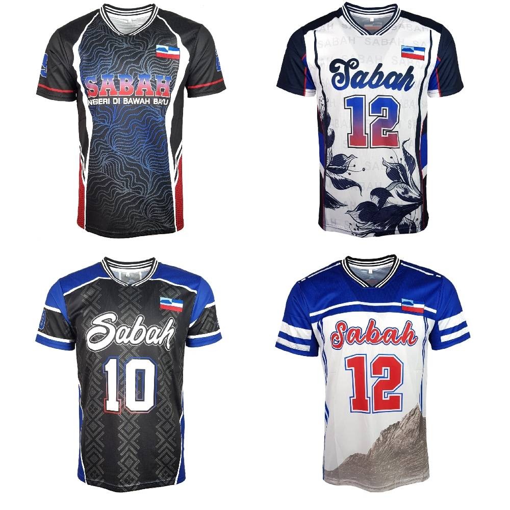 T-shirt Sabah Full Print Microfiber Material | T-shirt Sabah Print ...