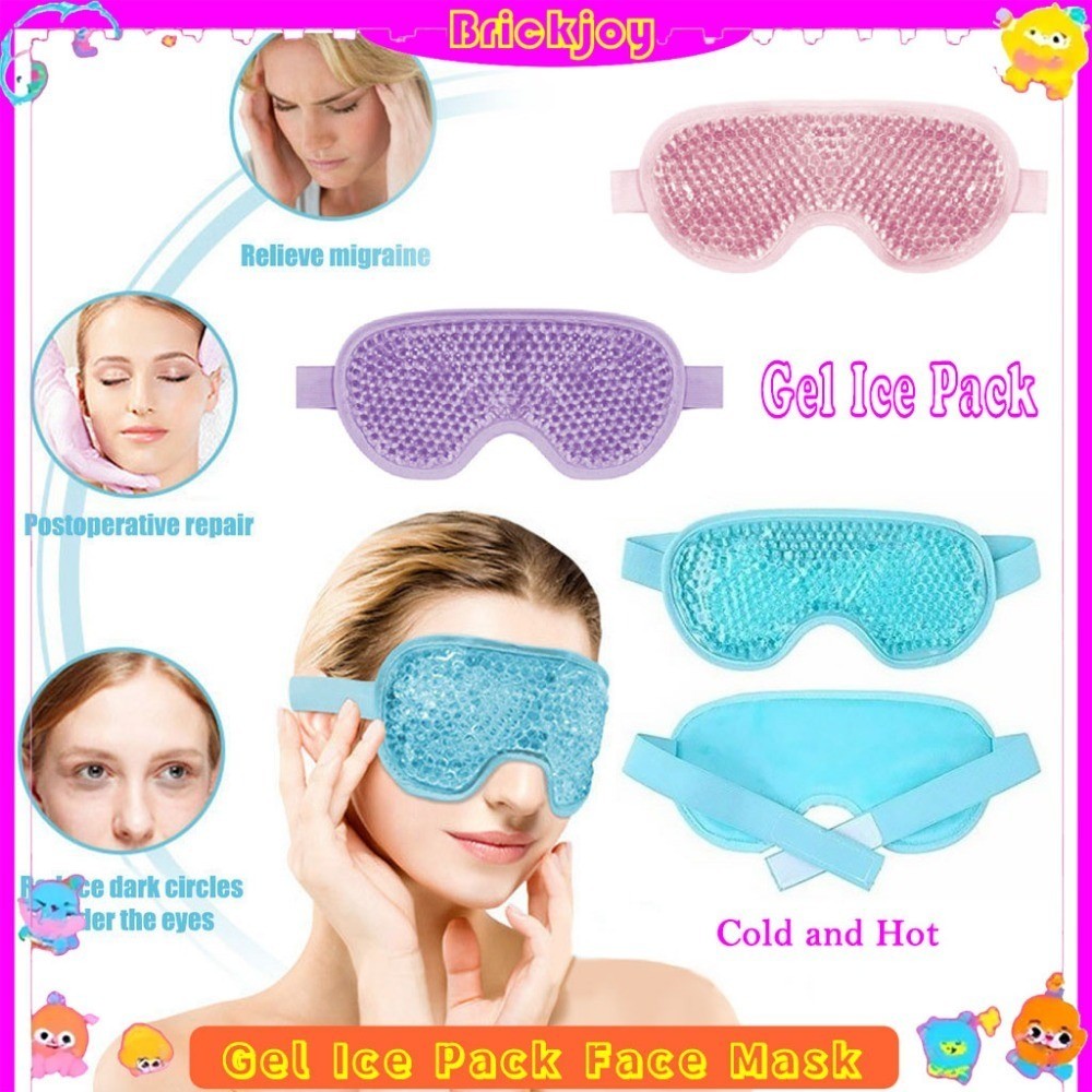 PVC Gel Reusable for Puffy Eye Ice Pack Soft Plush Backing Cooling ...