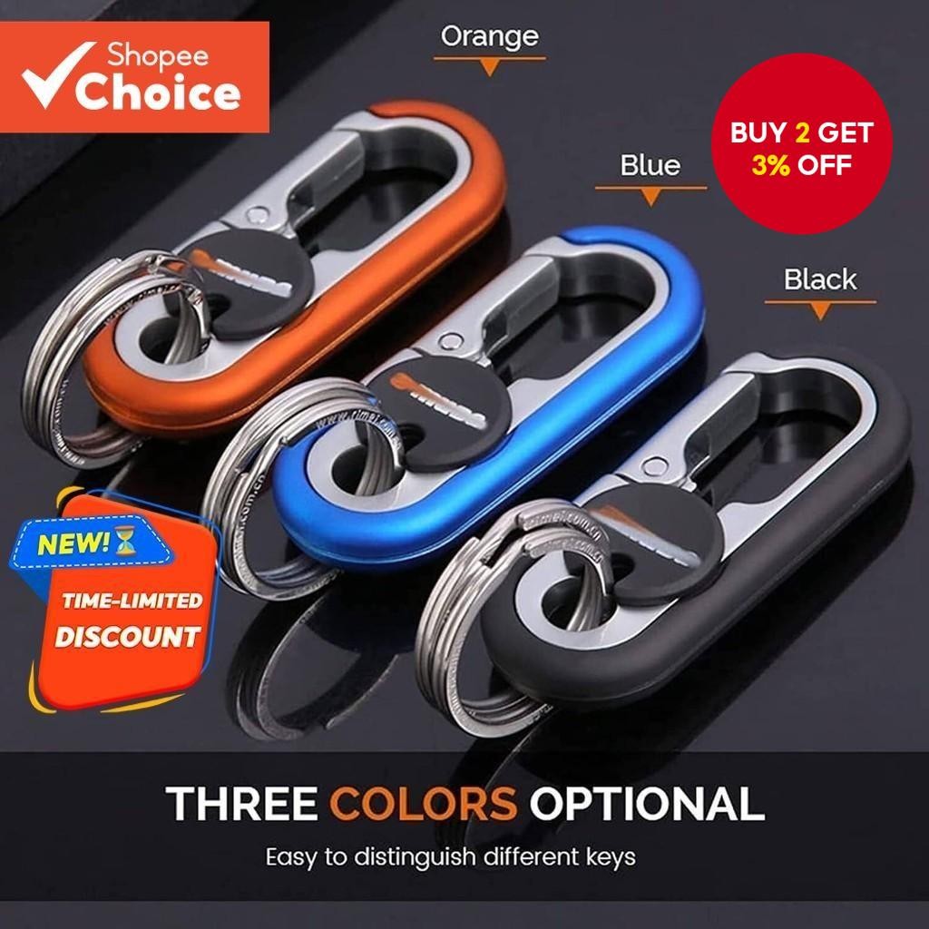 Men’s Car Key Chain, New Double Layer Anti-Loss Chain Fashion Keychain ...