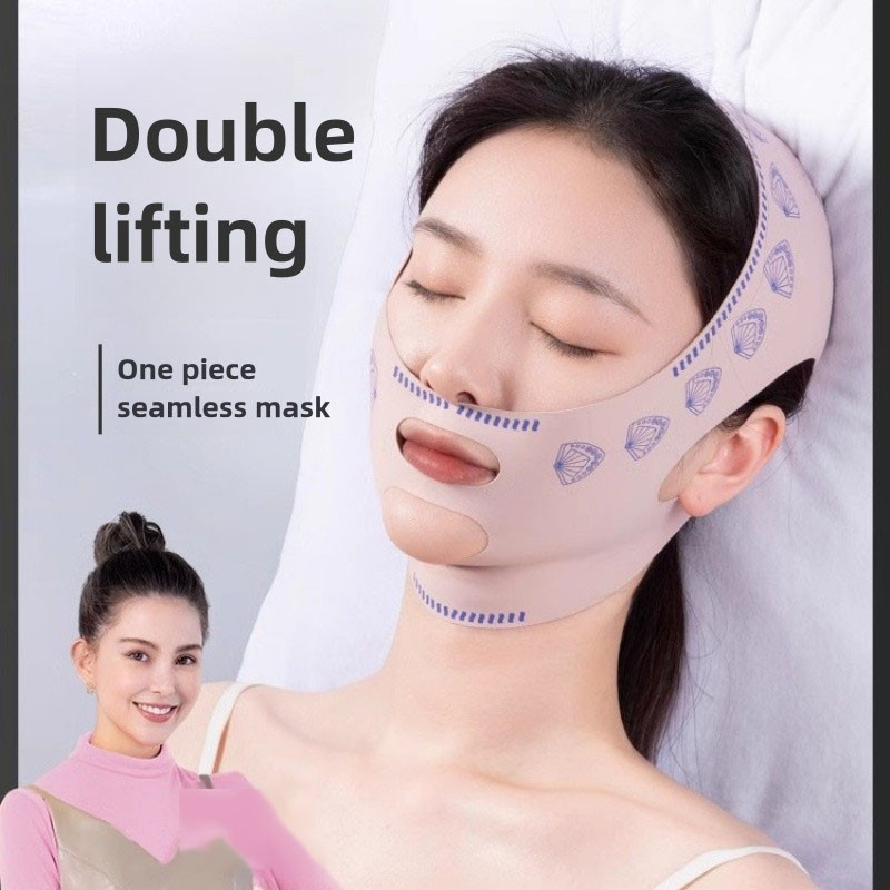 V Face Lifting Mask - Day Night Bandage for Firming Sagging Skin Double ...