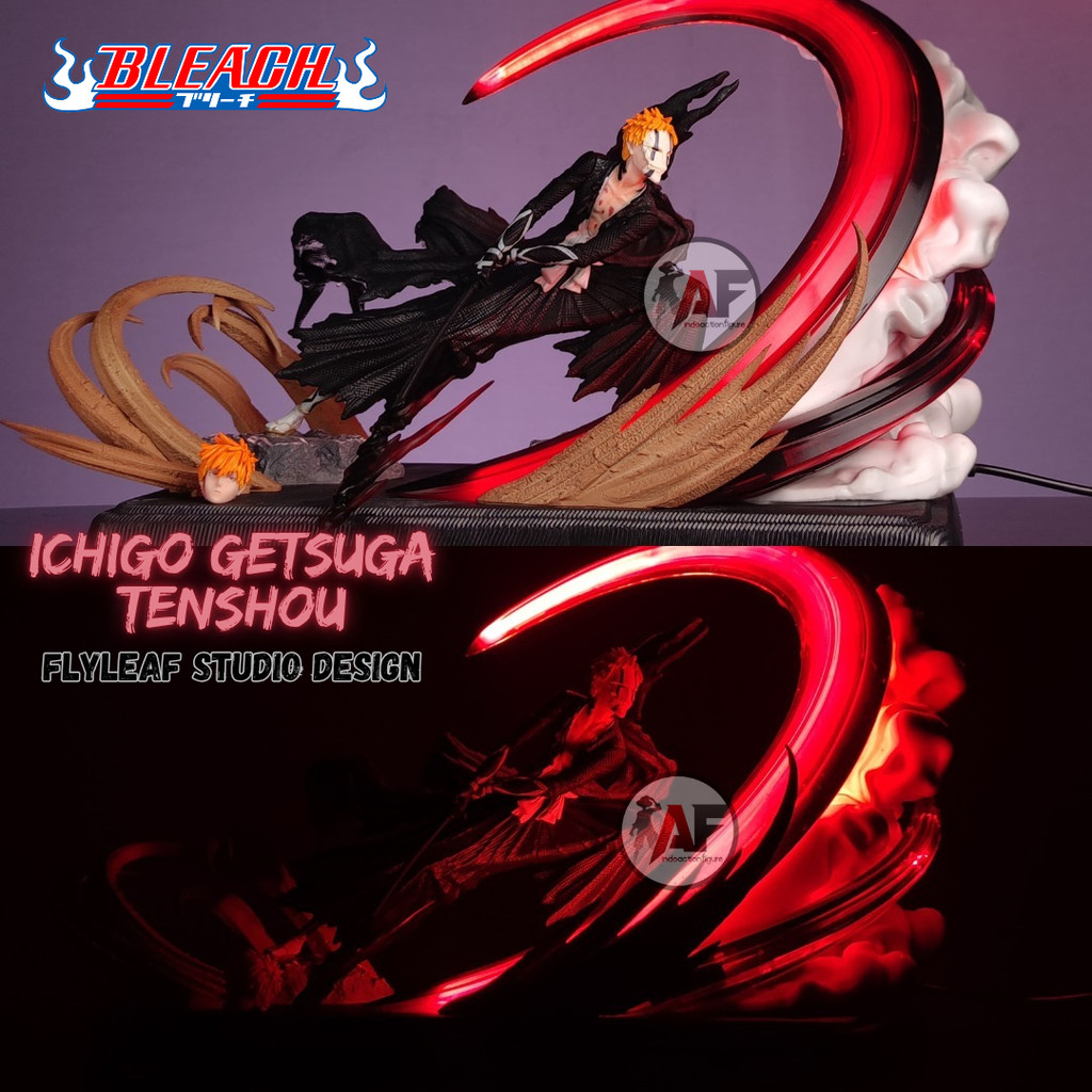 Bleach Ichigo Getsuga Tenshou Flyleaf Studio Design Recast Action ...