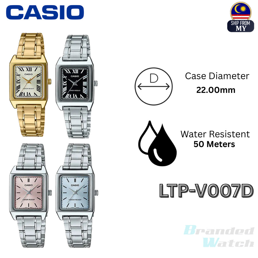 [1yr Warranty] Casio Watch Analog Womens Ltp V007d Ltp V007l Series Ltp V007d 1b Ltp V007d 1e