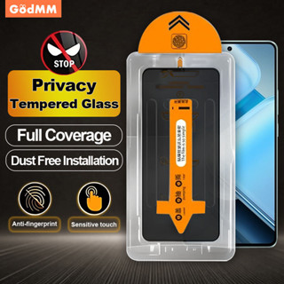 Vivo IQOO Z9 Privacy Full Coverage Tempered Glass For Vivo IQOO Z10 Z9 Turbo Lite Z9X Neo 10 9 ...