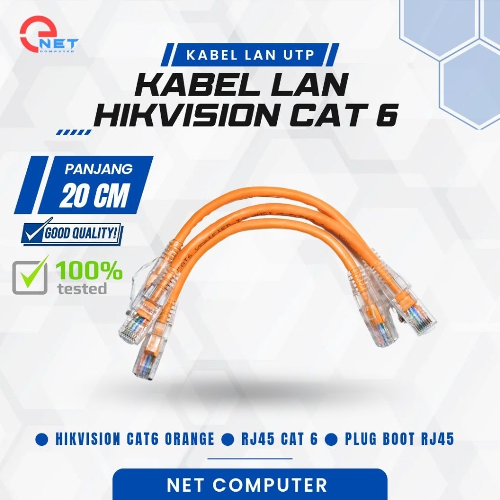 Cat6 Lan Cable Cat6 UTP Cable Rj45 Cat6 Hikvision Support Gigabit and ...