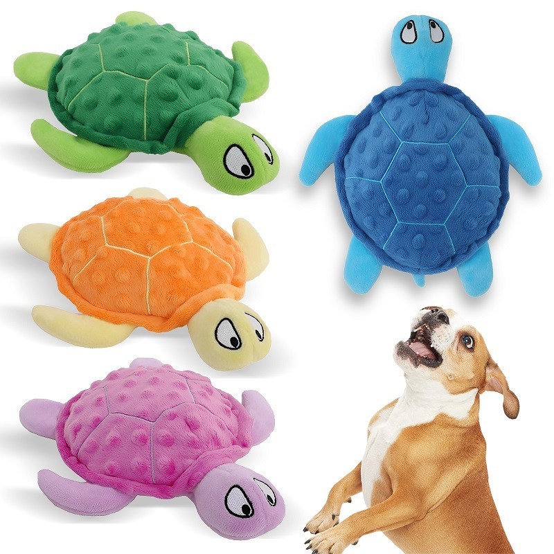Dog Toys Cute Squeaky Turtles Dog Chew Toy for Small to Medium Breeds ...