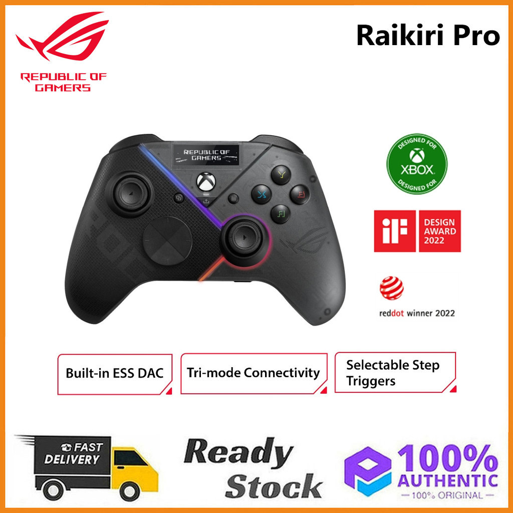 Original Asus ROG Raikiri Pro Built-in OLED Display ,Tri-mode ...