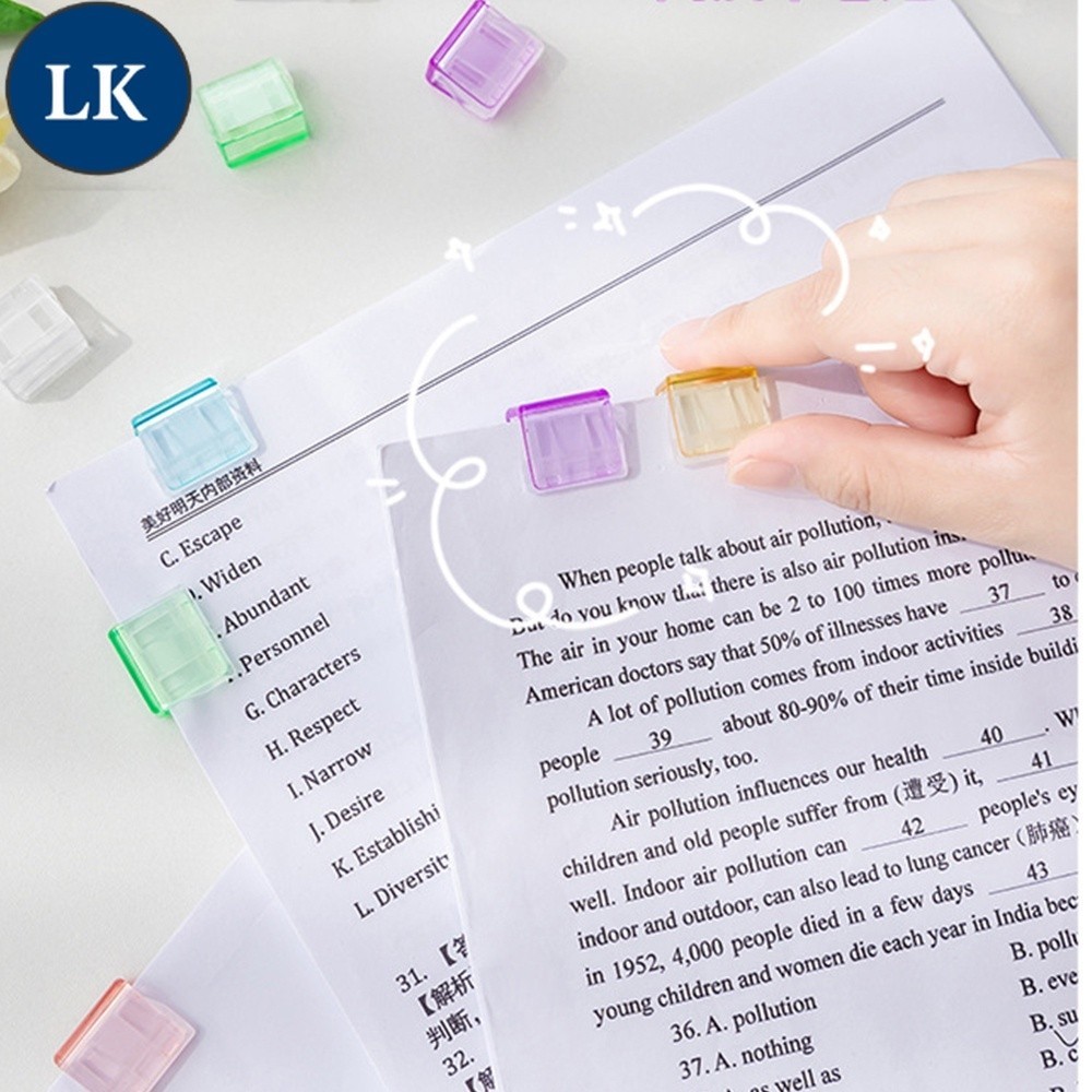 LK Office File Index Binder Random Clear Test Paper Holder Candy ...