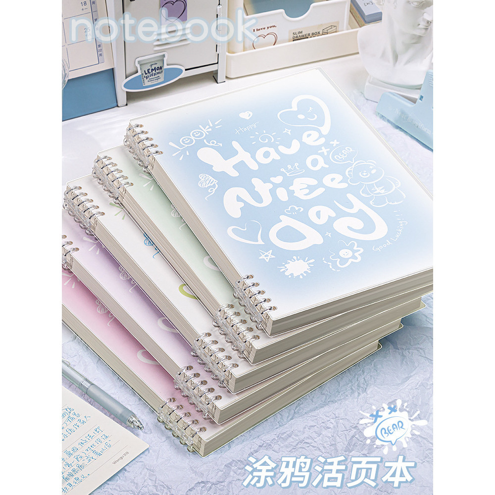B5 Graffiti Non-Hand Loose-leaf Notebook Detachable Coil Notebook ...