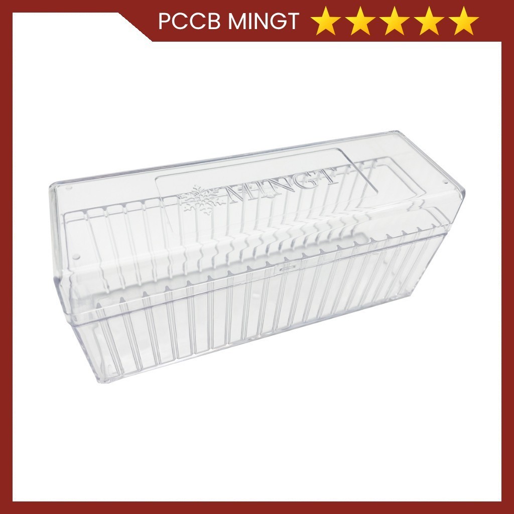 PCCB MINGT 20 Slots Transparent Acrylic Coin Slab Storage Box For Coin ...