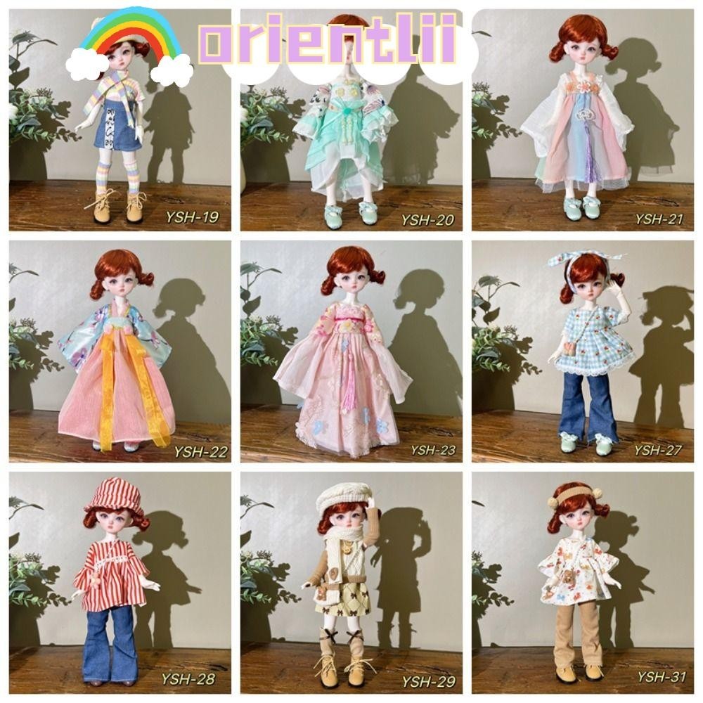 ORIENTLIIY 30cm Doll Clothes, Pretty Casual 1/6 BJD Doll Outfit Set ...