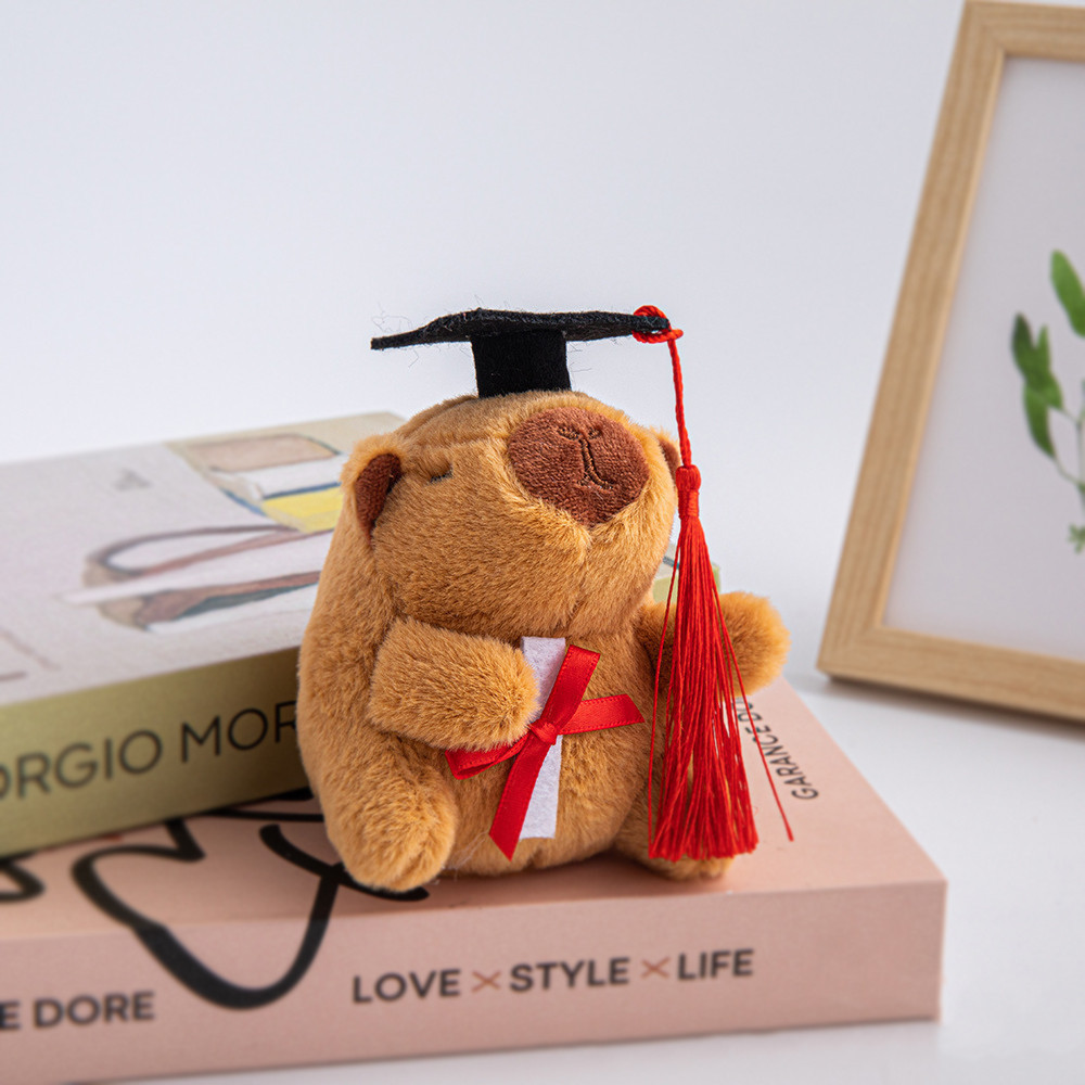 SHIOK 11cm Graduation Bear Capybara With Certificate | Beruang Capybara ...