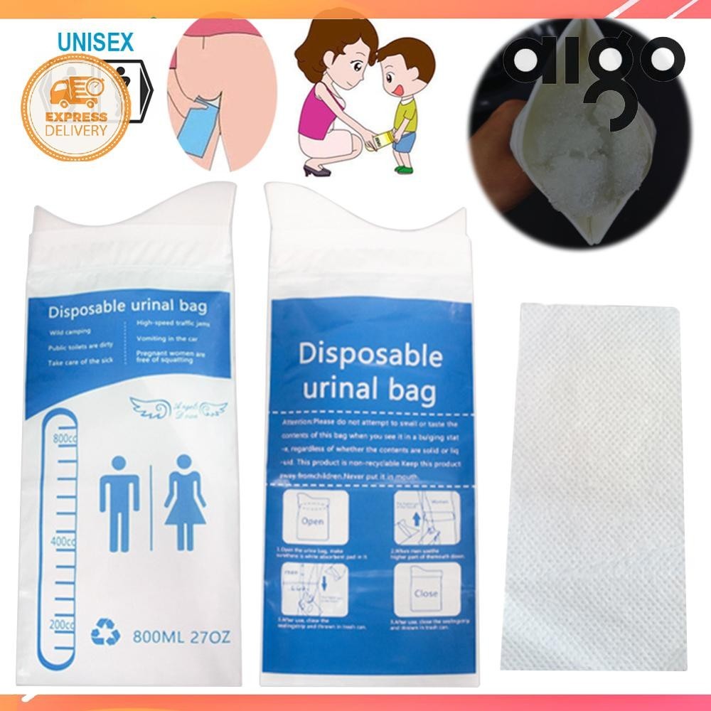 800ml Disposable Urinal Bag Car Pee Bags - Leakproof Self Sealing for ...
