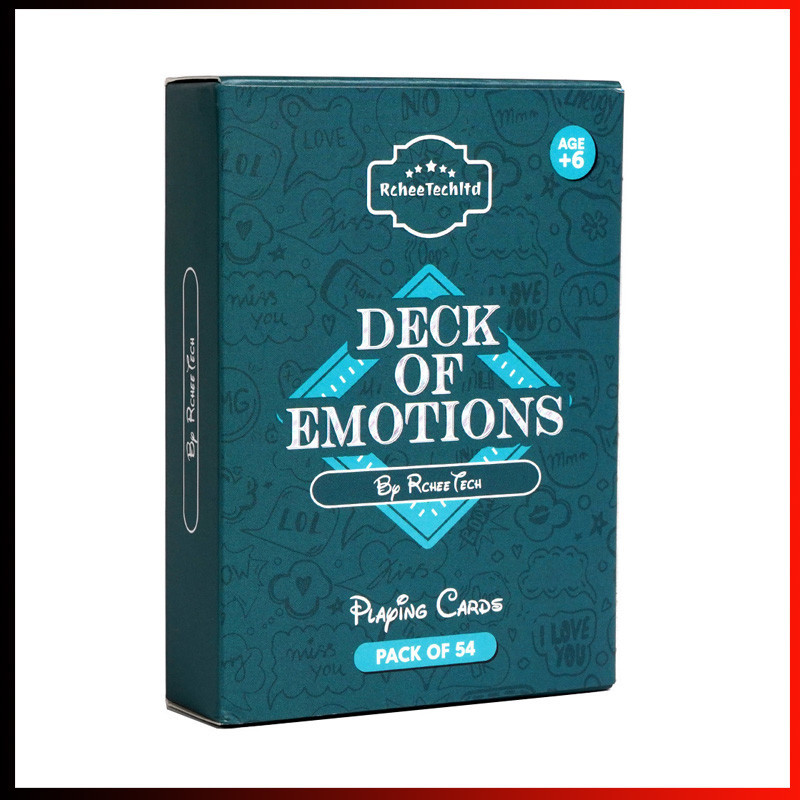 Deck of Emotions Card Game 54 Cards Including Questions About Feelings ...