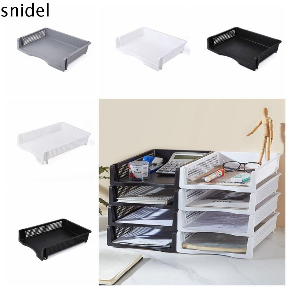 SNIDEL Stackable File Rack, Desktop Organizer File Organizer A4 File ...
