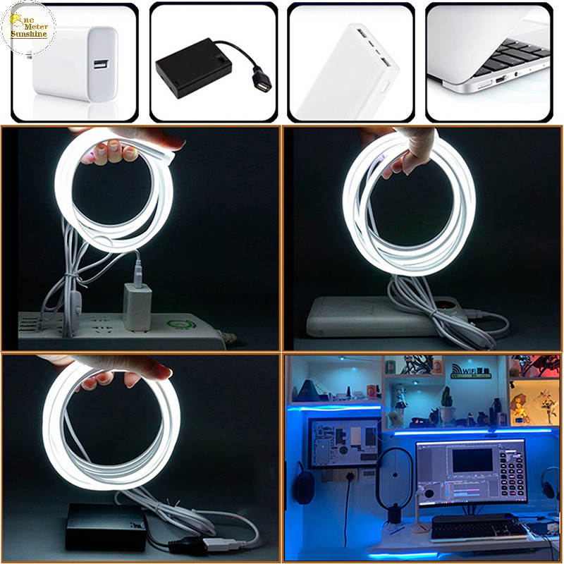 OMS USB DC 5V Flexible Neon Light 2835 120Leds/M Ribbon LED Strip Light ...
