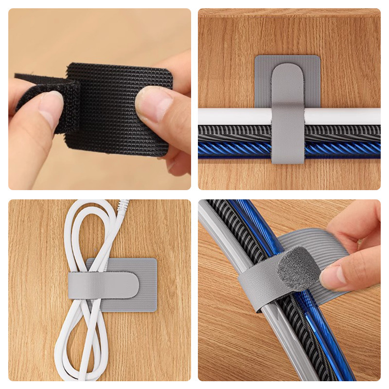 Self-Adhesive Wire Organizer Velcro Data Lines Organizer Cord ...