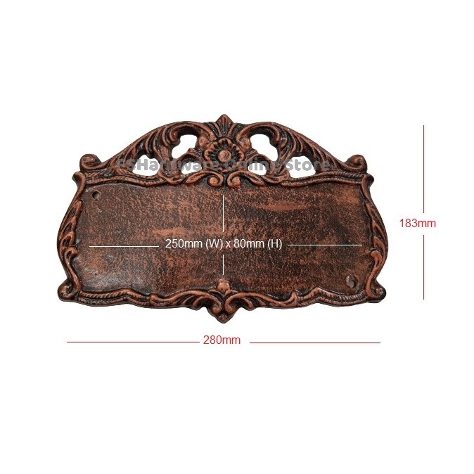 280mm x 183mm House Door Number Plate For Indoor & Outdoor | Shopee ...