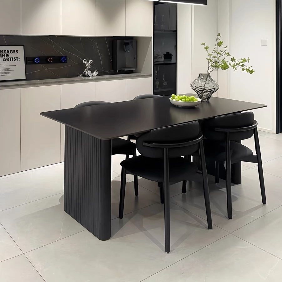 Slate dining table and chair combination Marble Dining Set 1+4| Slate ...