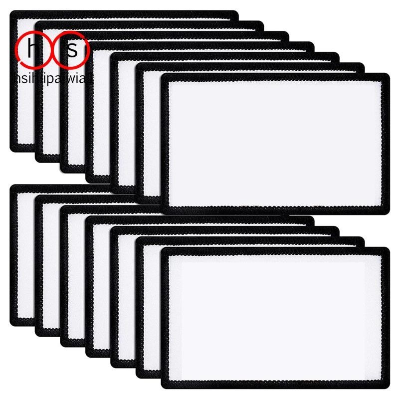 14 Pcs Sublimation Patches Blank Fabric Ironing Rectangular Blank ...