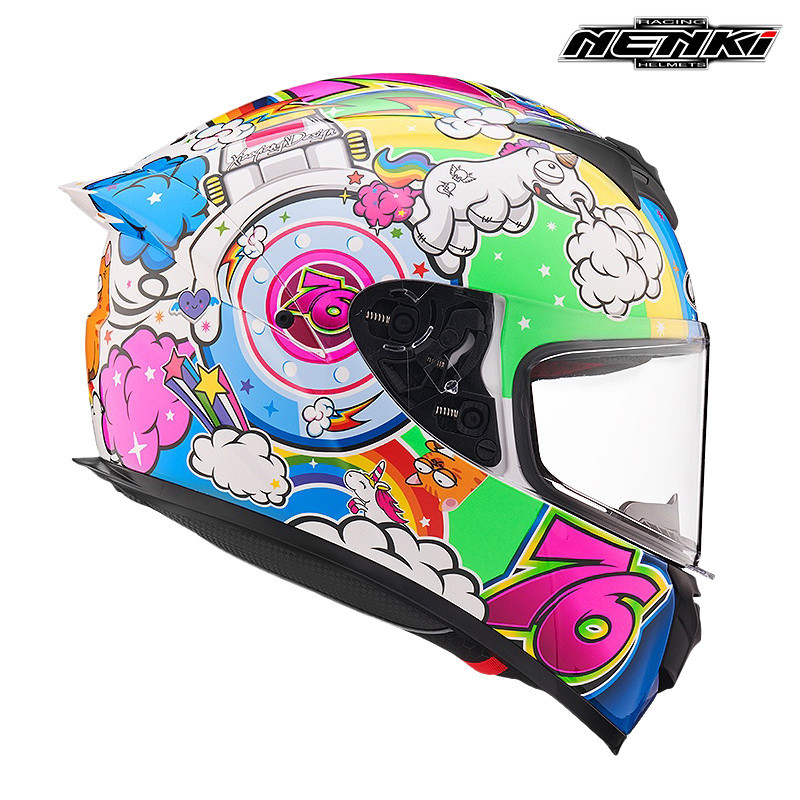 【Same-day ship】NENKI OFFICIAL Full Face Helmet Motorcycle Racing Sport ...