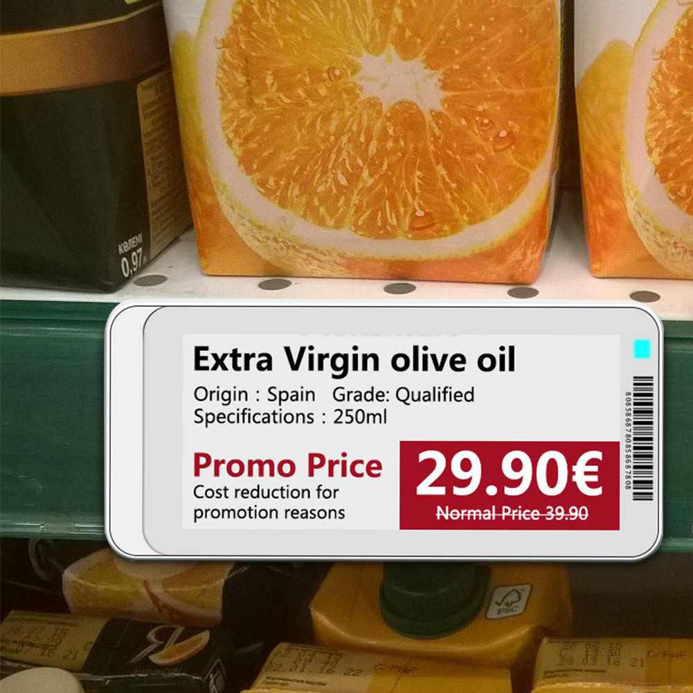 keepdreaming 2.1 \"2.9\" Epaper Electronic Price Tag Display Screen BT ...