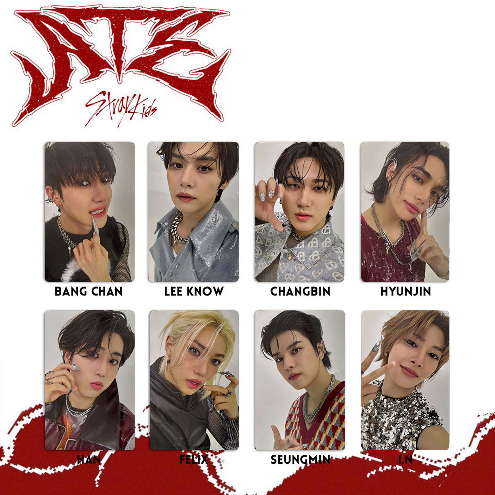 2-12pcs STRAY KIDS Lomo Cards ATE Album Bookmark 5-STAR Photocards ...