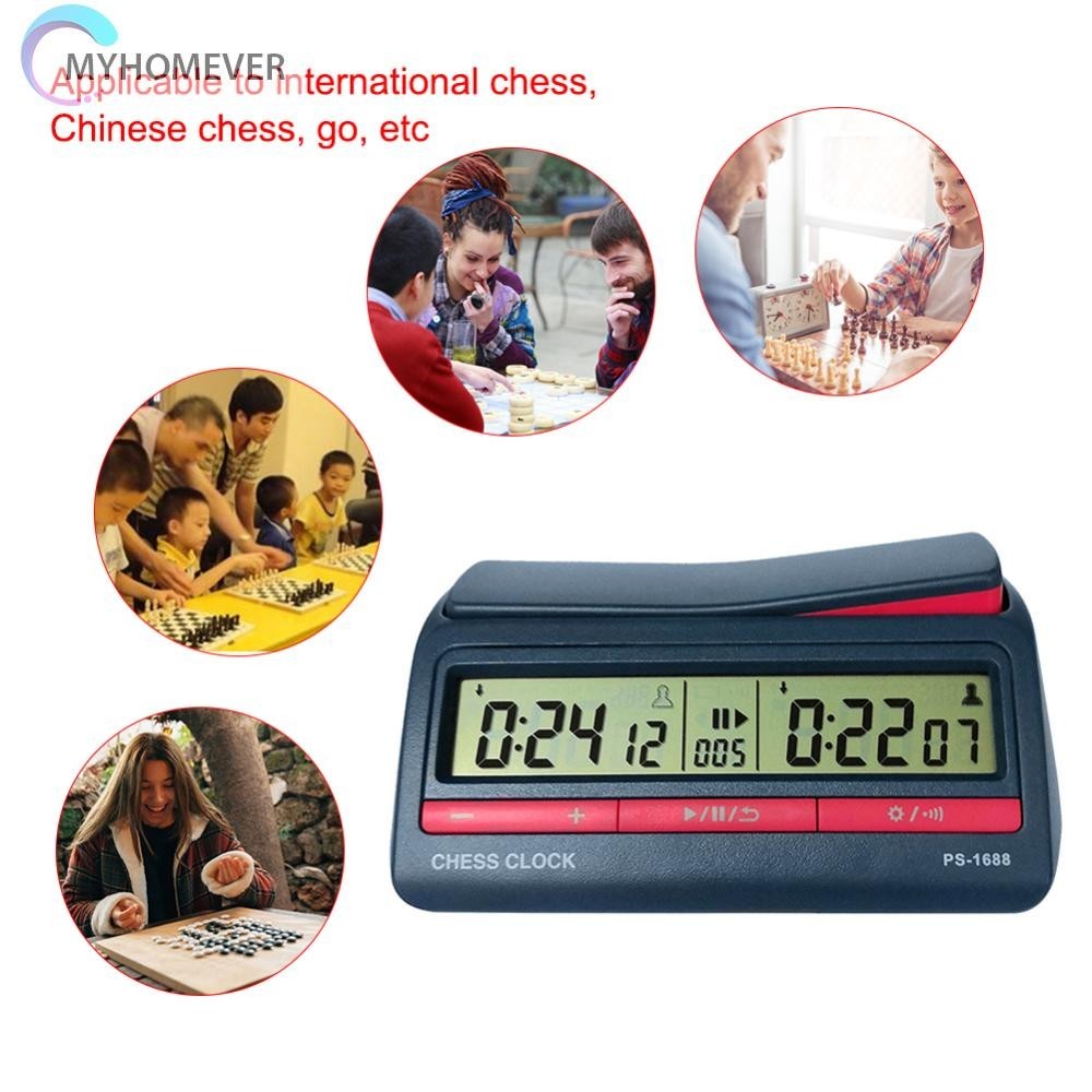 Board Game Clock Plastic Competition Timer Battery Powered for Training ...