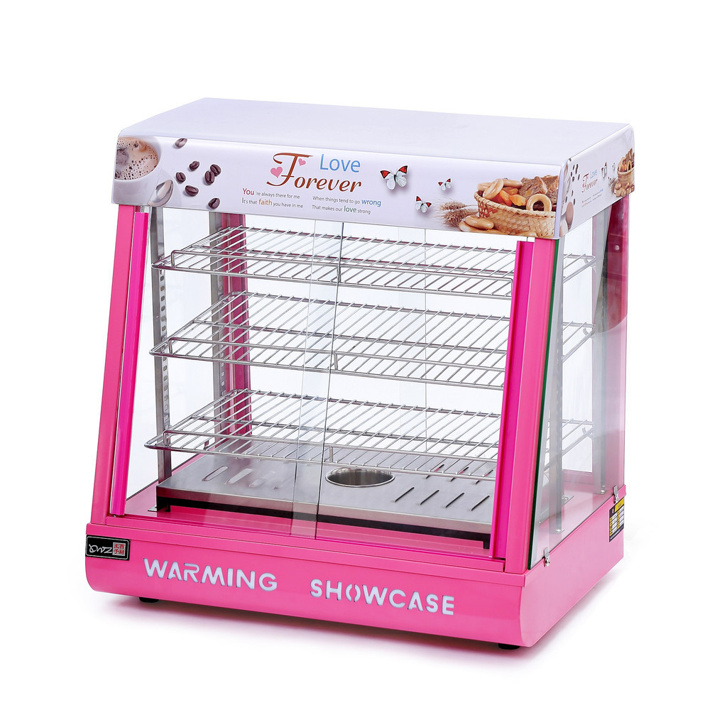 Commercial Restaurant chicken food warmer display cabinet glass display ...