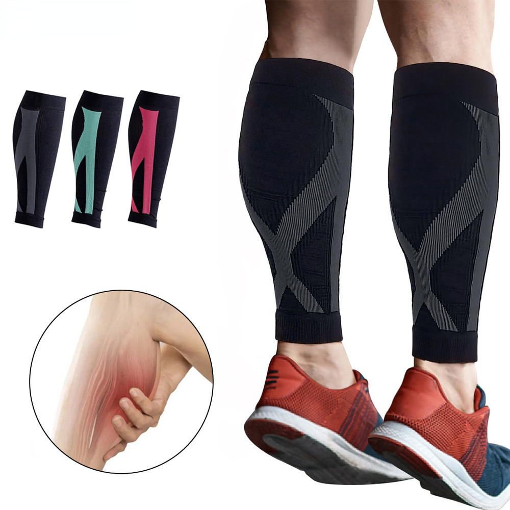 1Pair Compression Sleeves,Prevents Calf &Shin Splint,Relieves Lower Leg ...