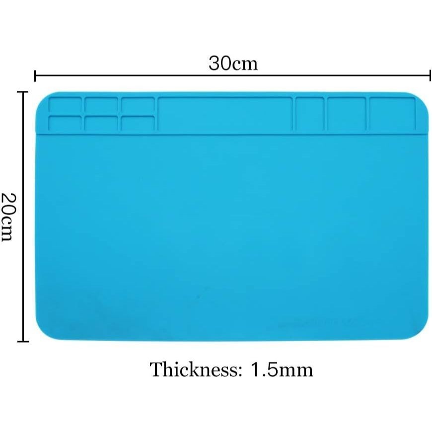 Soldering Mat 20x30cm Insulation Silicone Solder Mat Anti-Static 500 ...