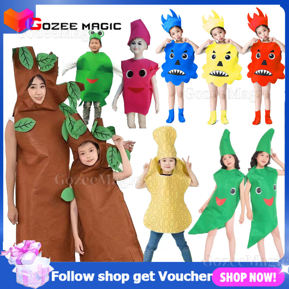 Children/Adults Fruit Vegetable Cosplay Costume Halloween Party School ...