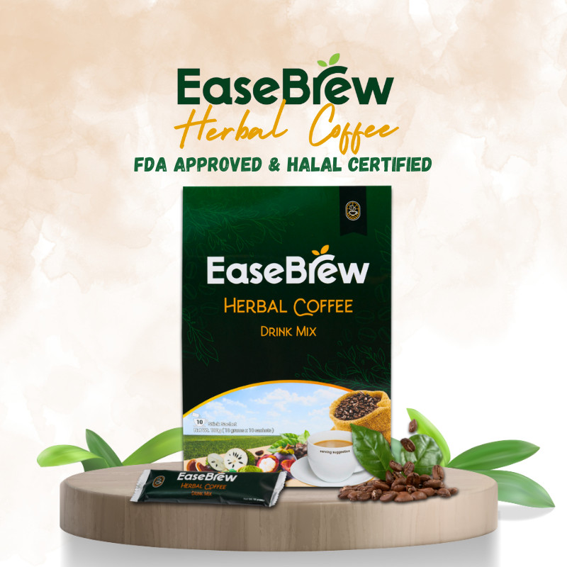 EASEBREW HERBAL COFFEE DRINK MIX - 1 BOX (10 SACHETS) | Shopee Malaysia