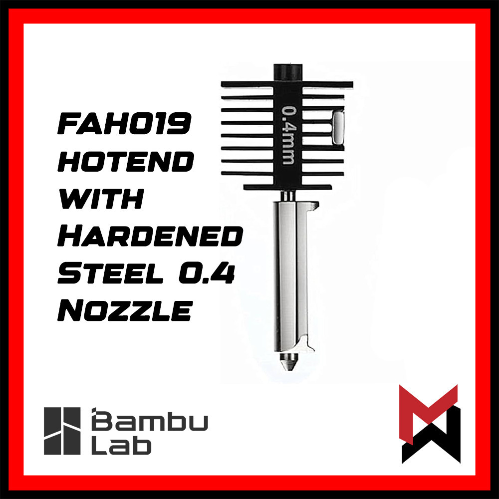 Bambu Lab - HARDENED Stainless Hotened Nozzle 0.4mm - A1 / A1 Mini ...