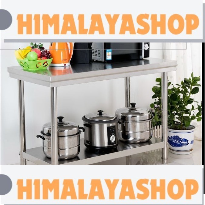 【READY STOCK】Disassembly of double-layer stainless steel workbench ...