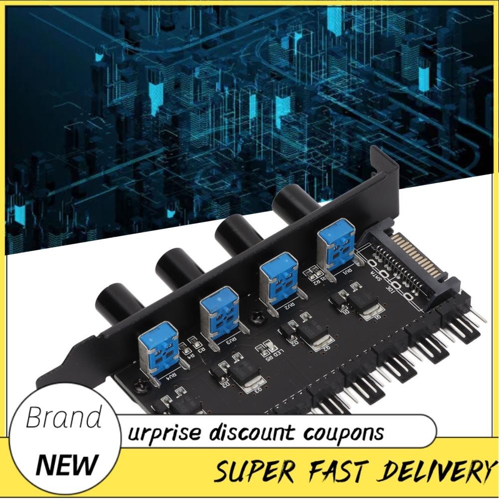 Freemarket PC Fan Hub Control High Speed Low Loss Universal 4 Knobs ...