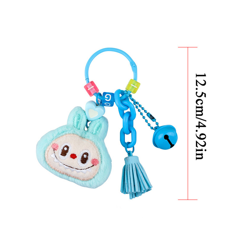 Keychain Key Holder Bag Hanging Pendant Fob Labubu Keyring Doll Bell ...