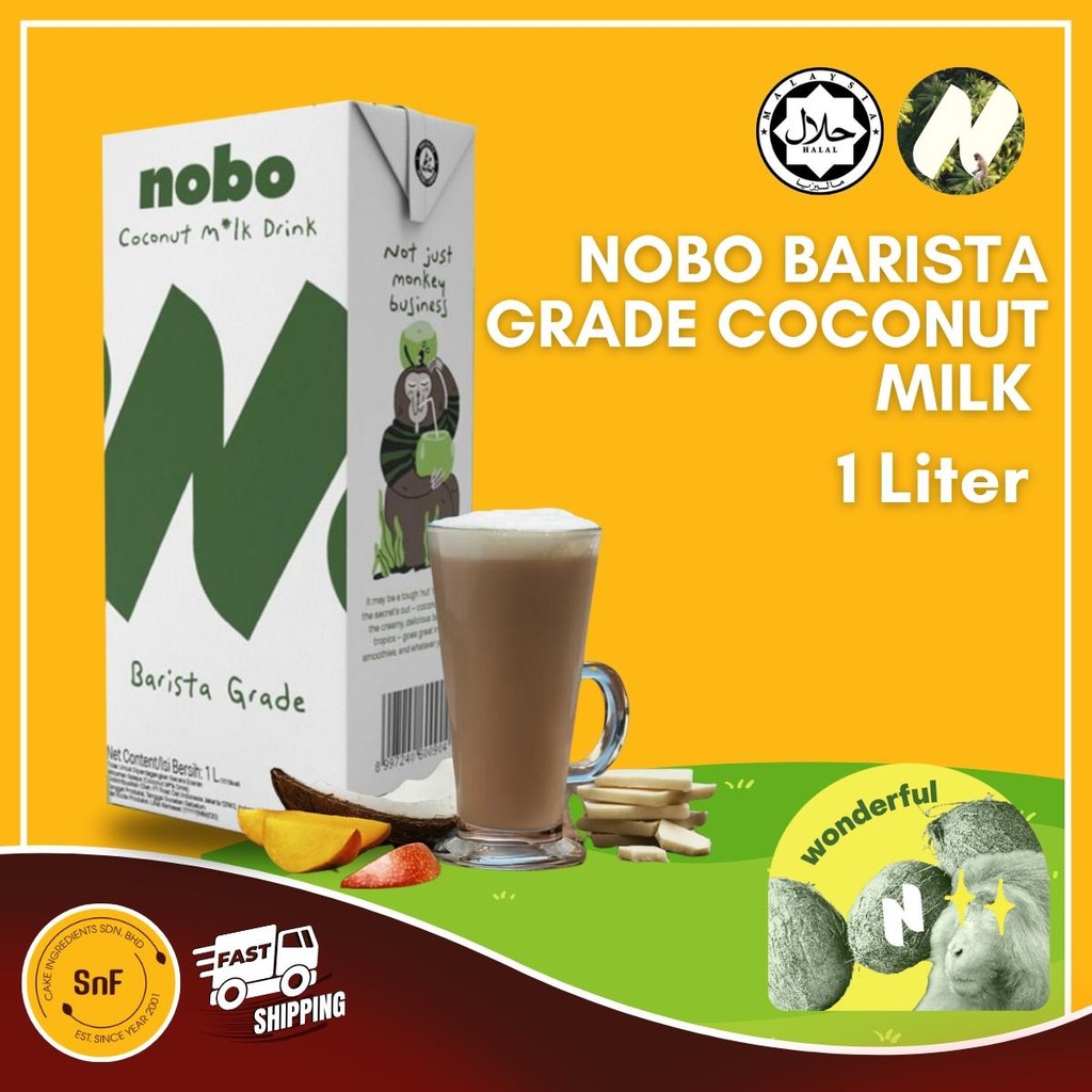 Nobo Coconut Milk Drink Barista Milk Coconut Milk Susu Kelapa 1L ...