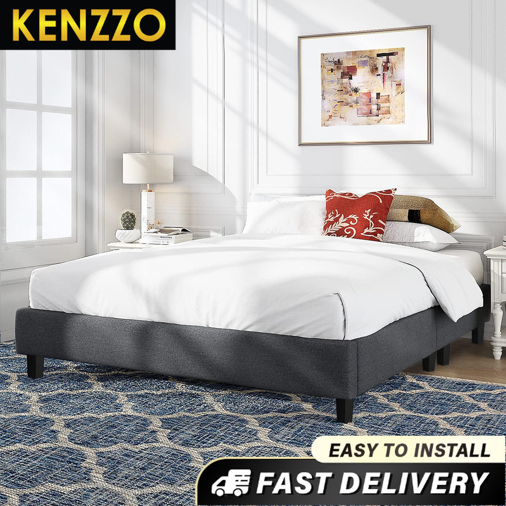 KENZZO : Queen Size Divan Queen Bed Frame Katil Queen Bedding Furniture ...