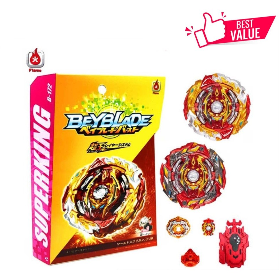 Ready Stock !!! Beyblade Burst SuperKing Booster B-172 World Spriggan.U ...