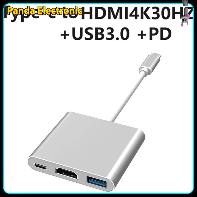 panda 3 In 1 USB C Hub 5Gbps High Speed USB C Hub Adapter USB 3.1 Type ...