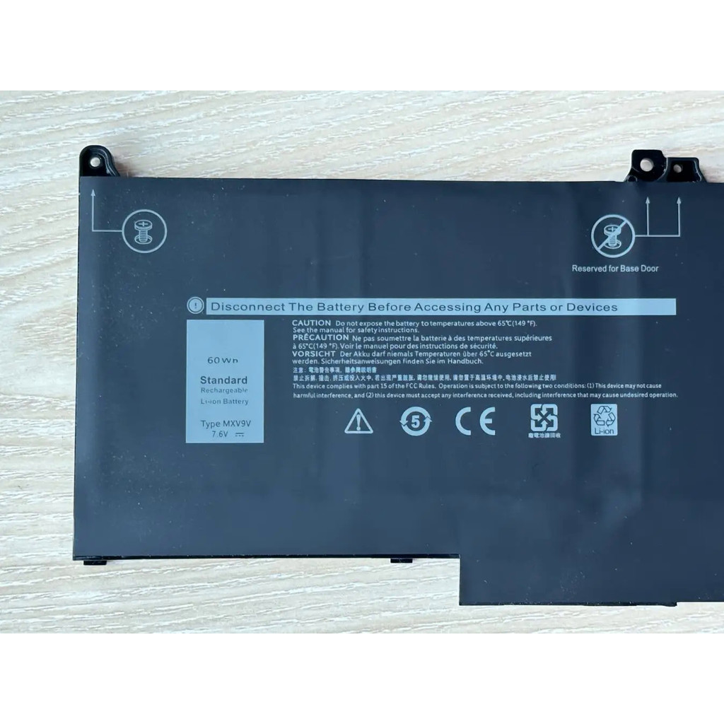 preorder 7.6V 60WH MXV9V Laptop Battery For Dell Latitude 7300 7400 ...