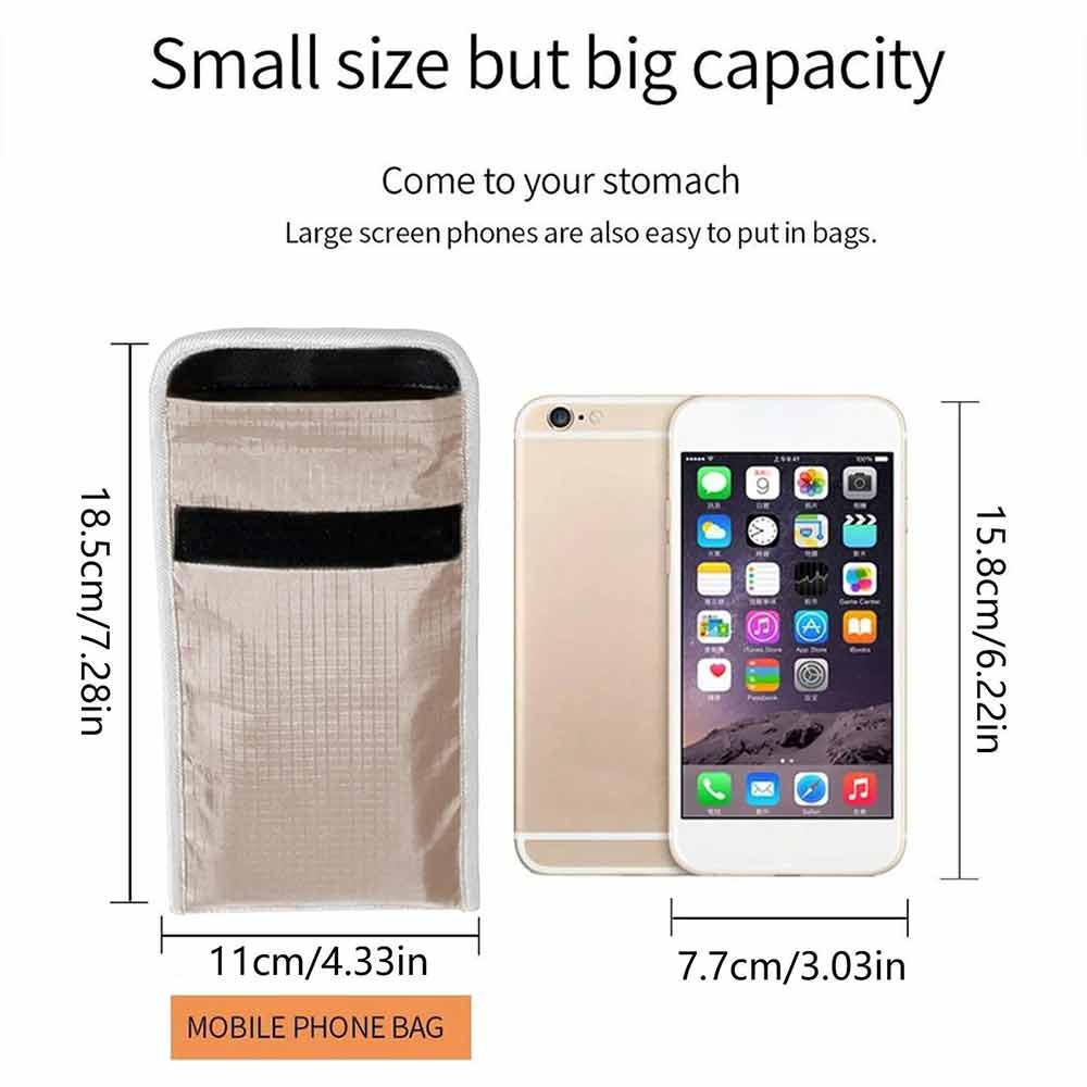 Cell Phone Signal Blocking Bag RFID Shielding Pouch Faraday Bag Wallet ...