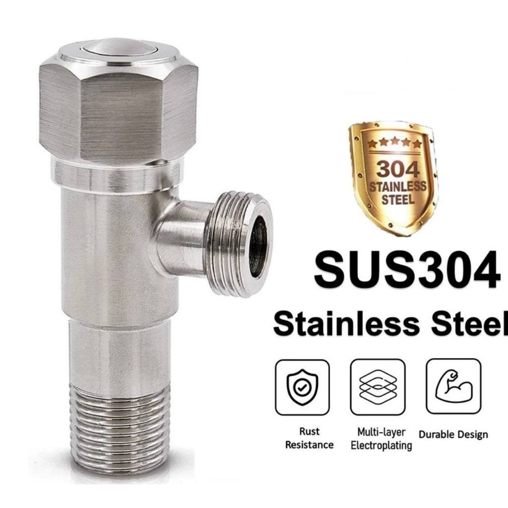 Angle Valve Bathroom Faucet | Stop Valve | Paip Air | Shopee Malaysia