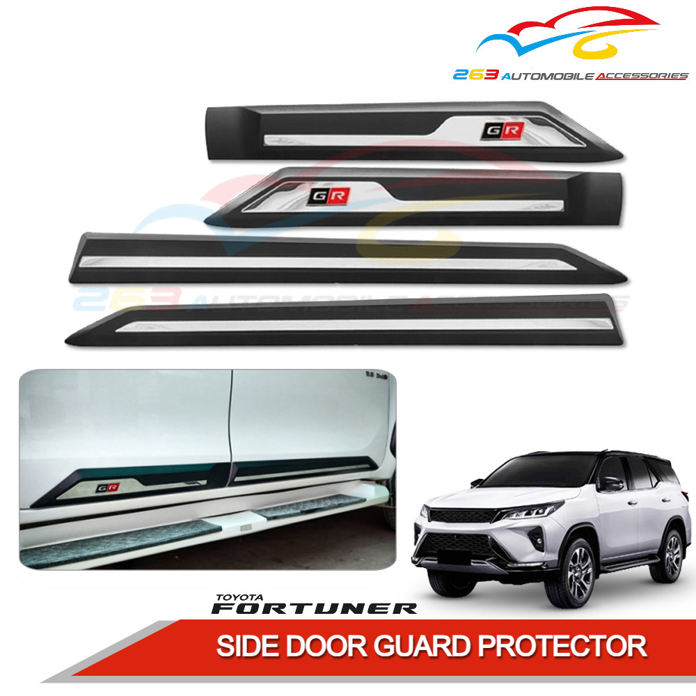 TOYOTA FORTUNER 2016-2024 BODY CLADDING SIDE DOOR GUARD PROTECTOR WITH ...