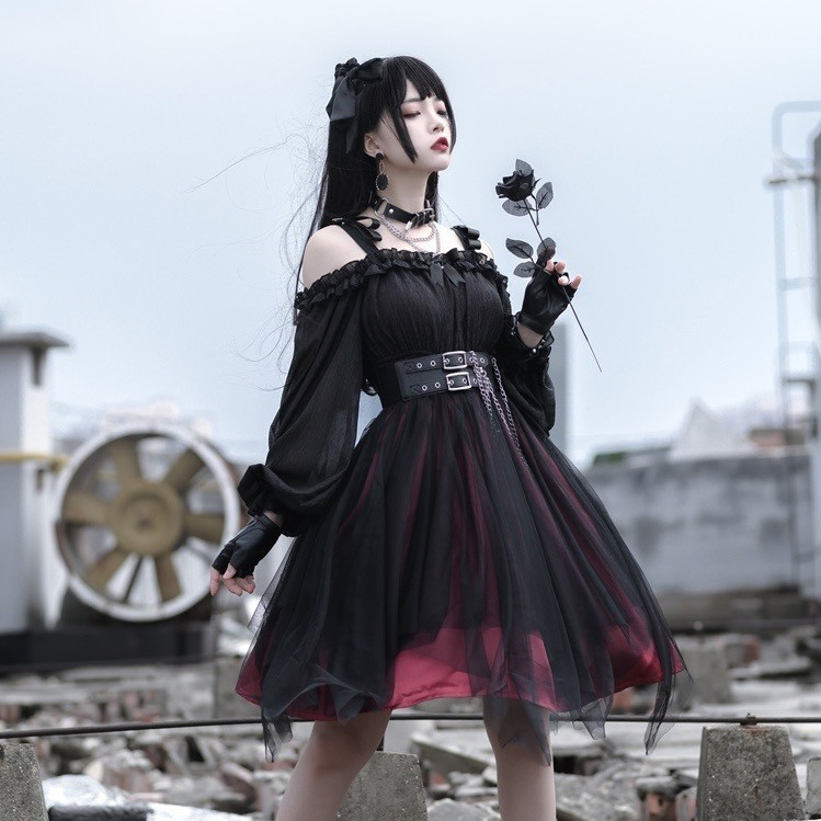 Original Chinese Brand Girl Killer Irregular Dark Gothic Style Lolita ...